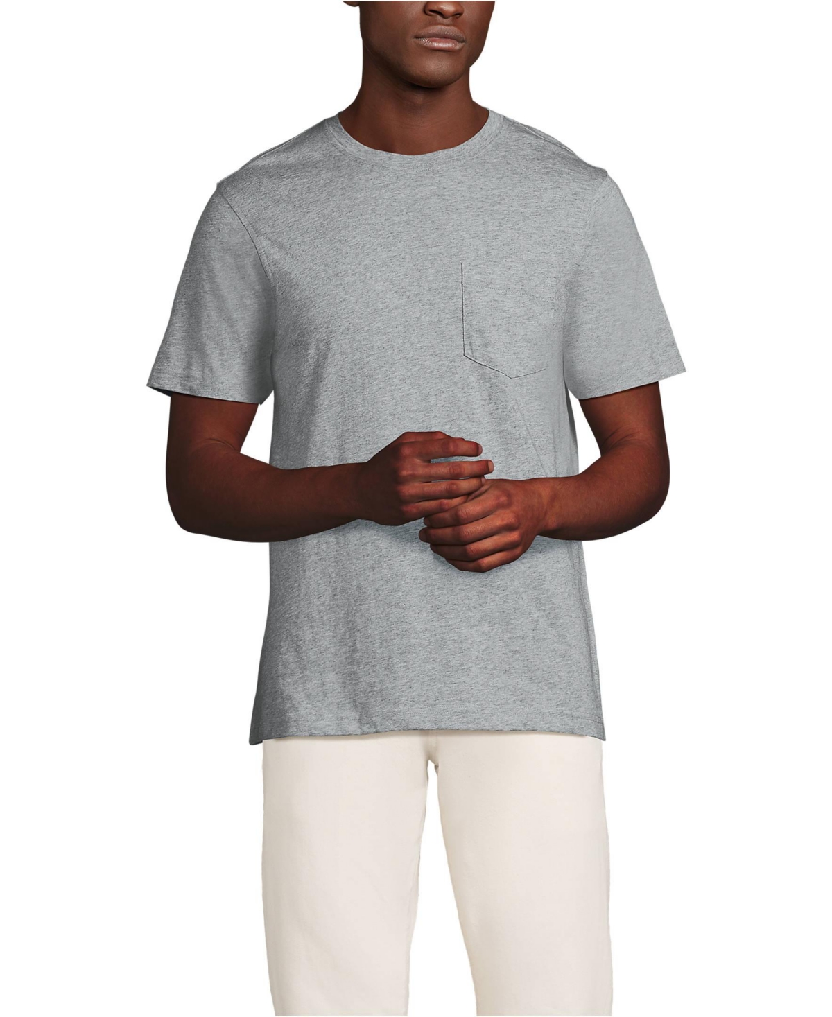 Click here for Lands End Mens Short Sleeve Cotton Supima Tee With... prices