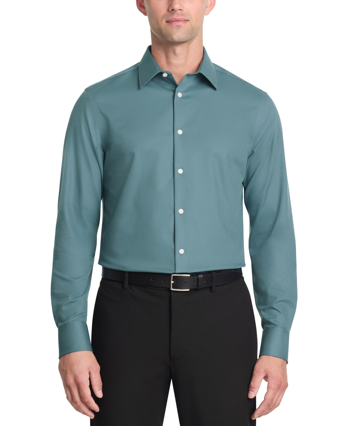 Click here for Calvin Klein Mens Slim Fit Dress Shirt - Teal Blue prices