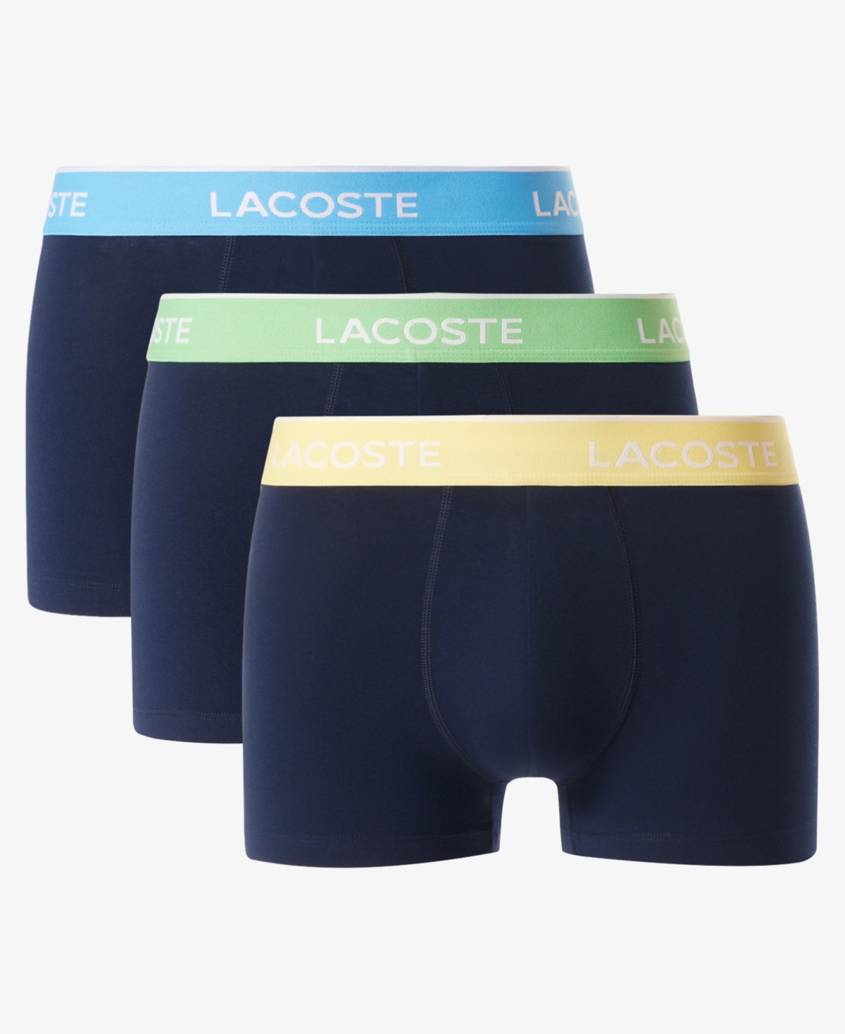 Click here for Lacoste Mens 3-Pack Regular-Fit Logo Waistband Tru... prices