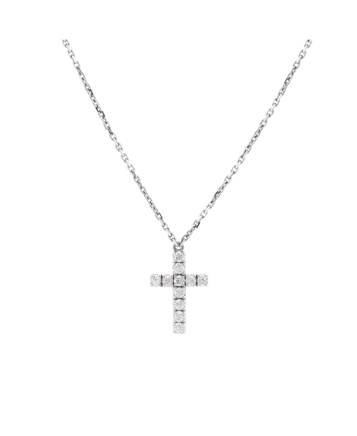 Click here for Pre-Owned Cartier Cross Pendant Necklace - 18k whi... prices