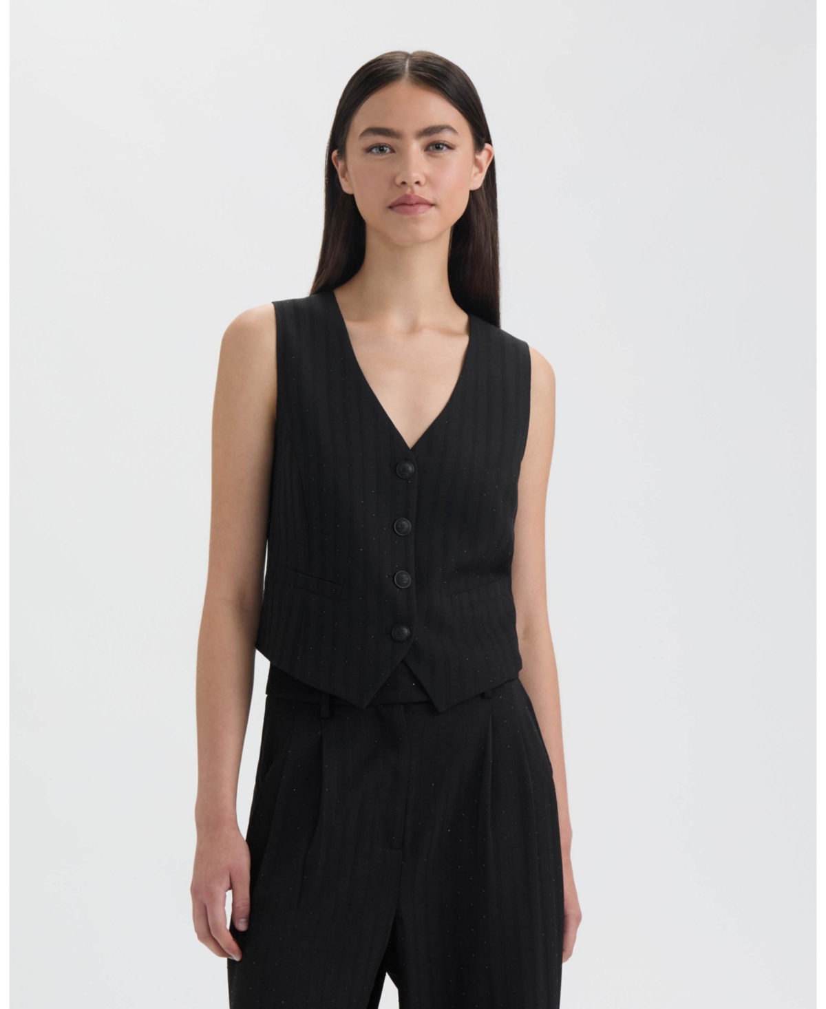 Click here for Nvlt Womens Basic Vest - Black prices