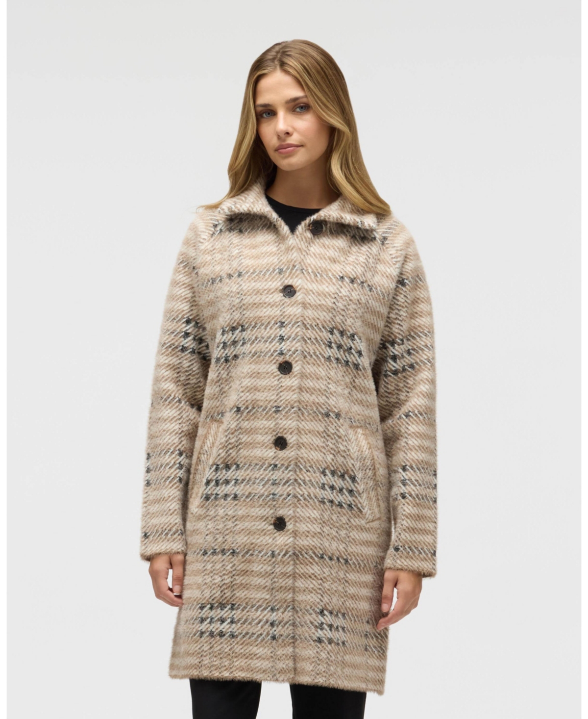 Click here for Nvlt Womens Knee Length Patterned Eyelash Coatigan... prices