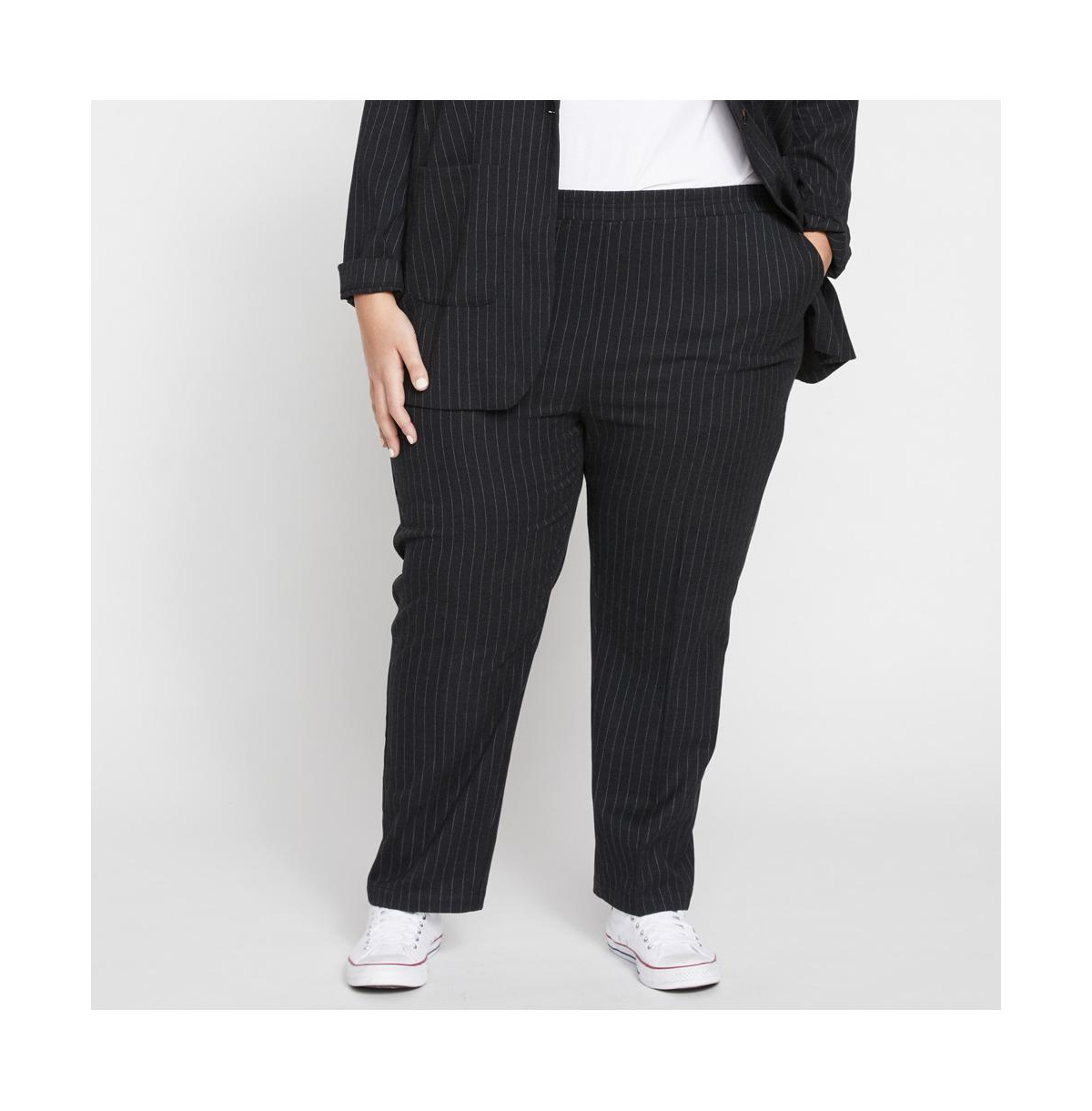 Click here for Universal Standard Womens Plus The Pinstripe Pant... prices