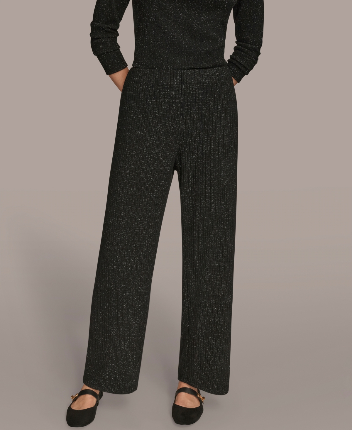 Click here for Donna Karan New York Womens Wide Leg Pull On Pants... prices