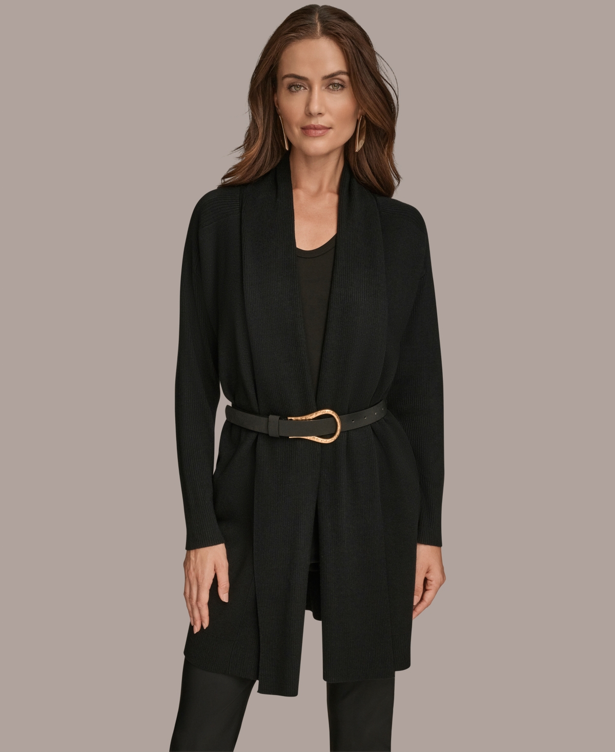 Click here for Donna Karan New York Womens Shawl Neck Cardigan -... prices