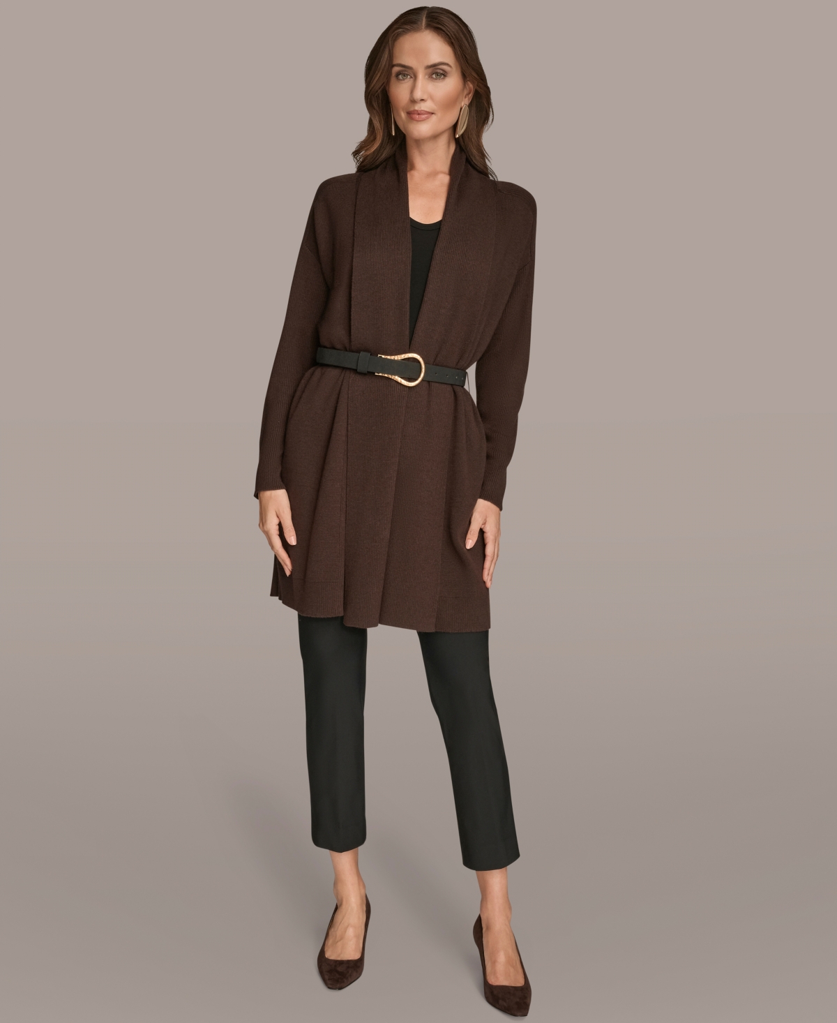 Click here for Donna Karan New York Womens Shawl Neck Cardigan -... prices