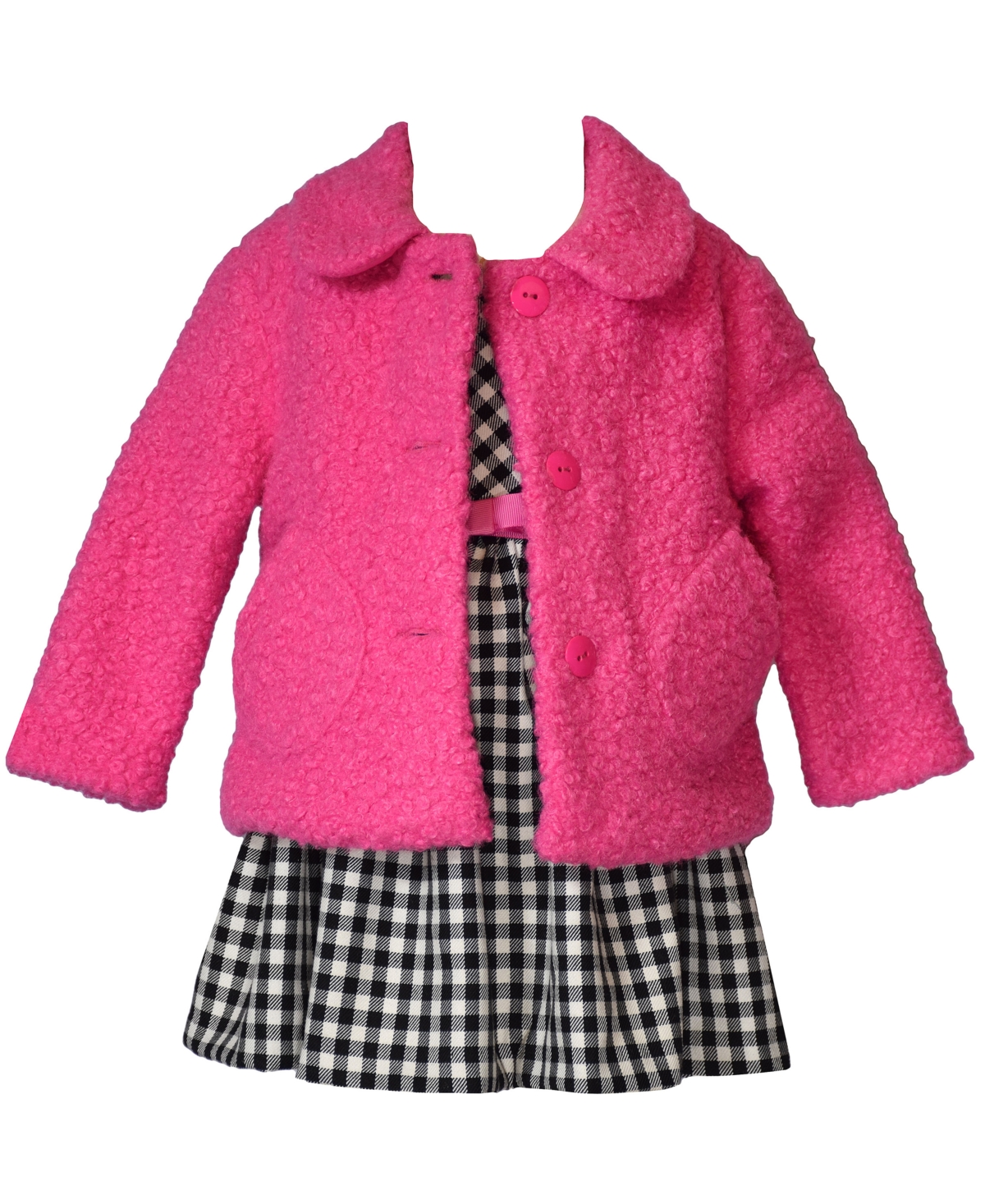 Click here for Bonnie Baby Baby Girls 2-Piece Collared Car Coat a... prices