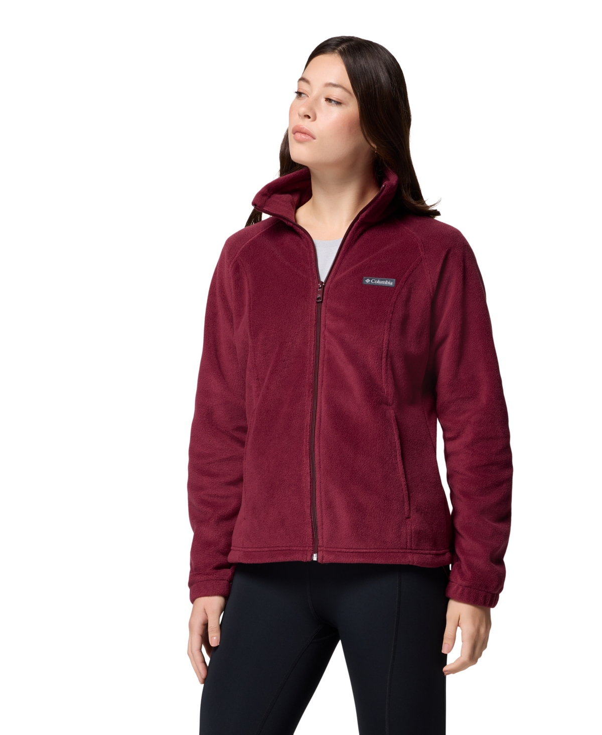 Columbia Womens Benton Springs Fleece Jacket  Xs-3X - Rich Wine