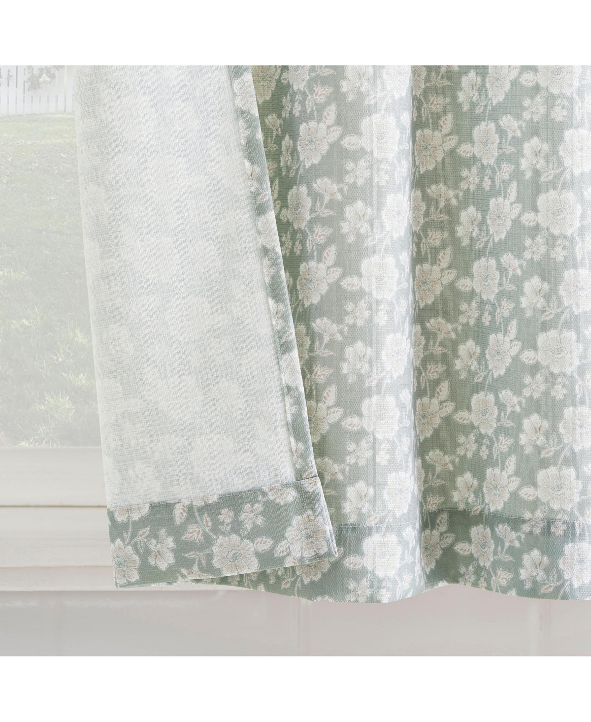 Click here for No. 918 Marist Floral Semi-Sheer Rod Pocket Kitche... prices