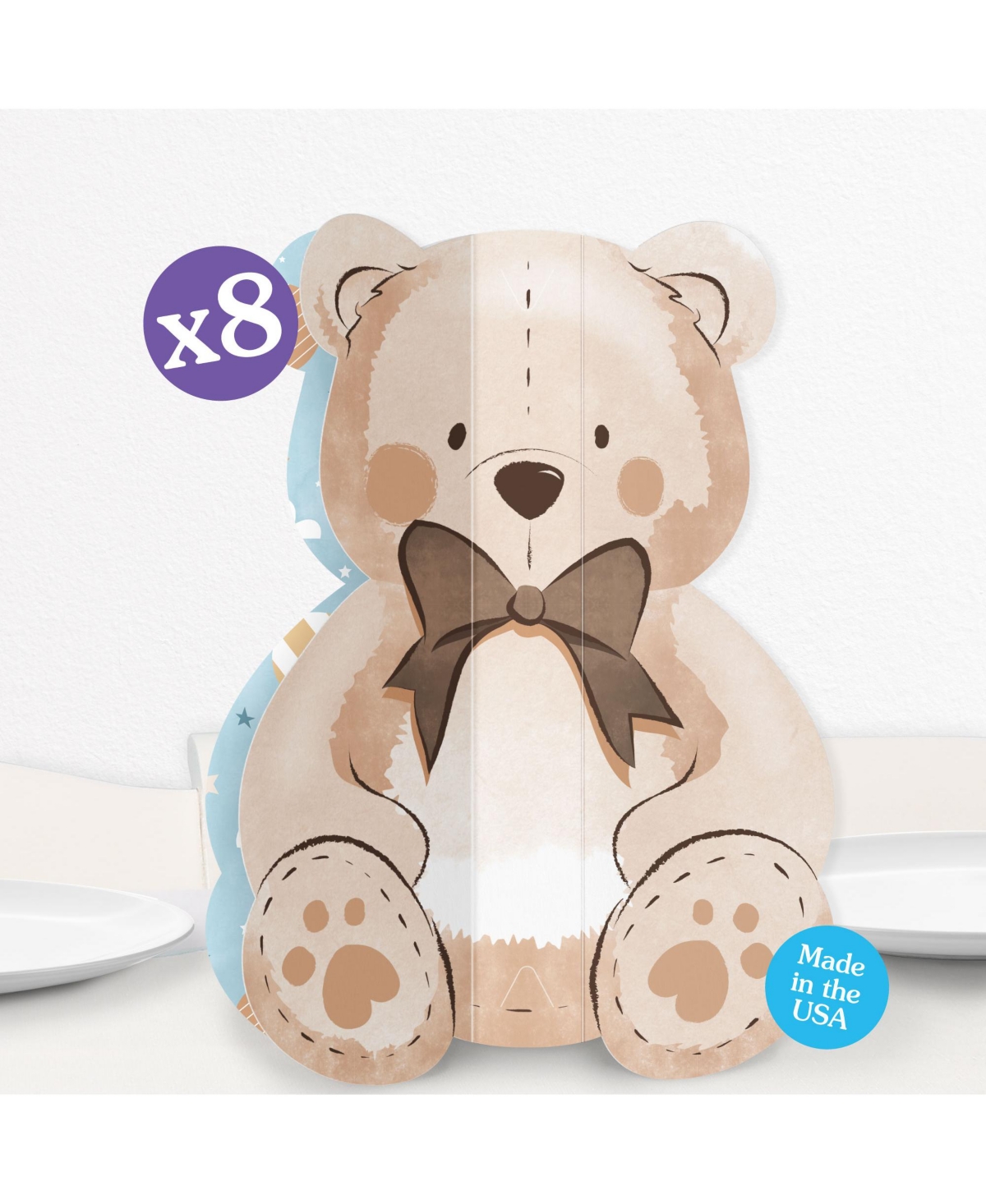 Click here for Freestanding 3D We Can Bearly Wait Centerpiece Tab... prices
