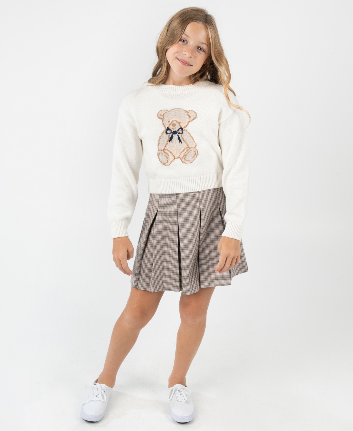 Click here for Rare Editions Big Girls 2 piece Teddy Bear Sweater... prices