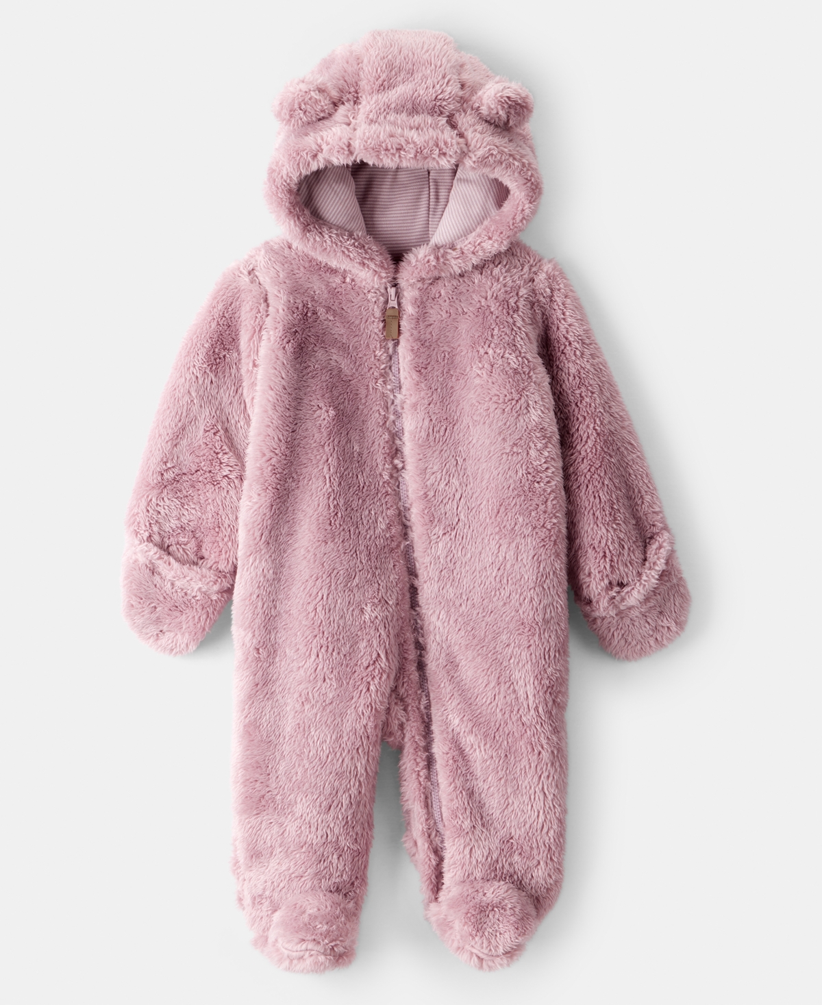Click here for Carters Baby Girls Long Sleeve Hooded Jumpsuit - P... prices