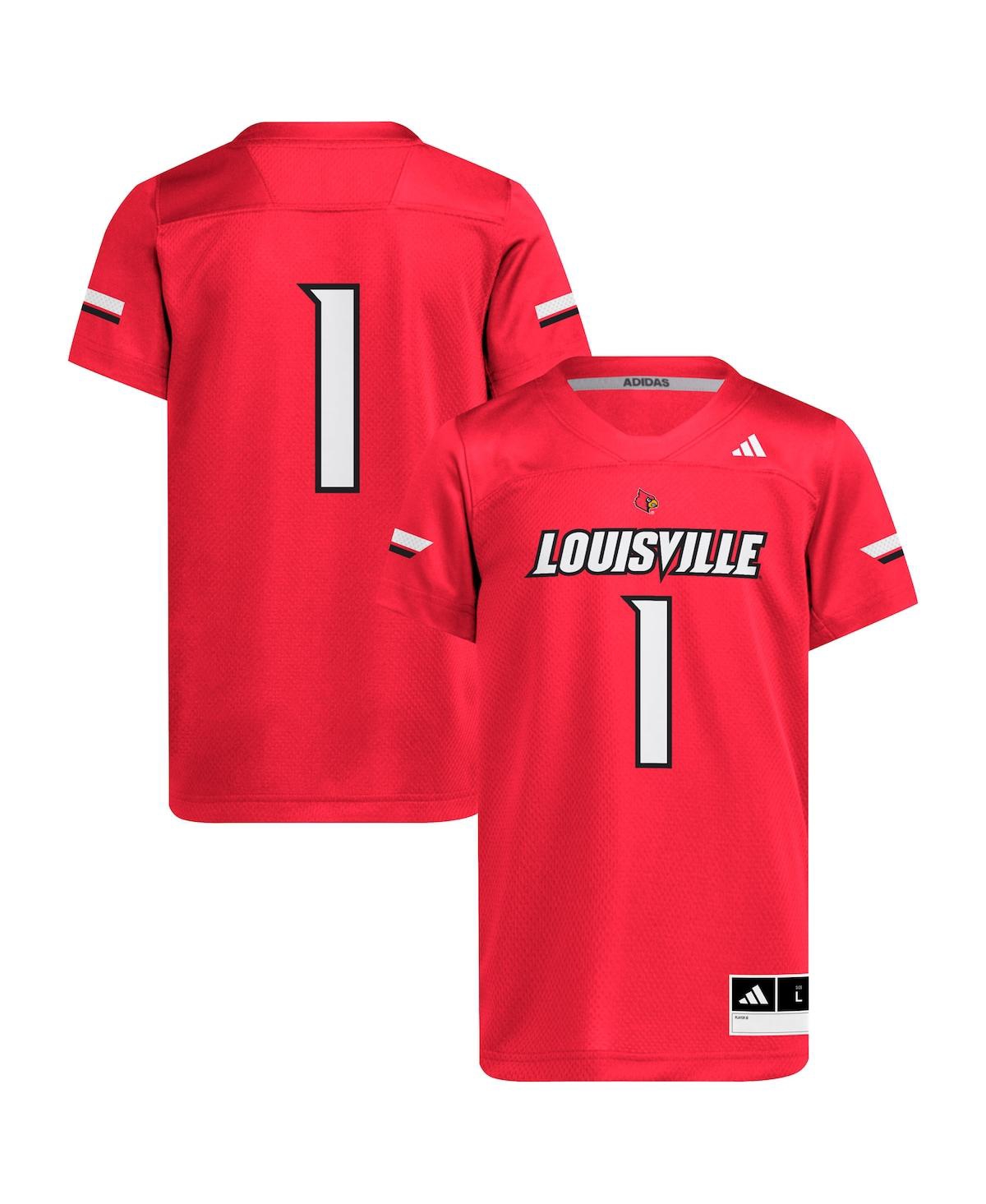 Click here for Adidas Big Boys and Girls 1 Red Louisville Cardina... prices