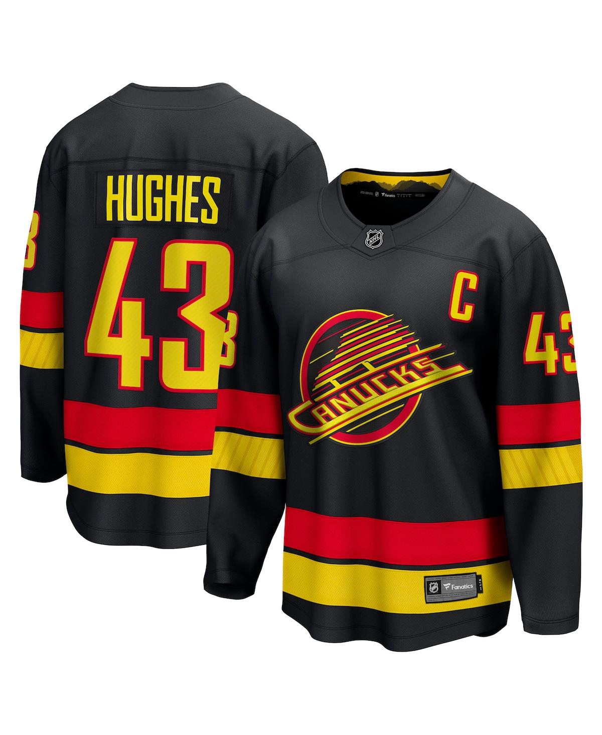 Click here for Fanatics Mens Quinn Hughes Black Vancouver Canucks... prices
