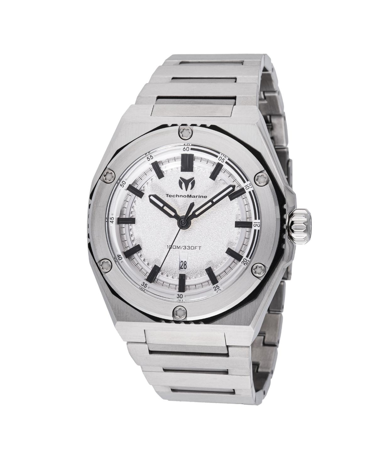 Click here for Technomarine Mens Tm-416060 Coral Quartz Silver Di... prices