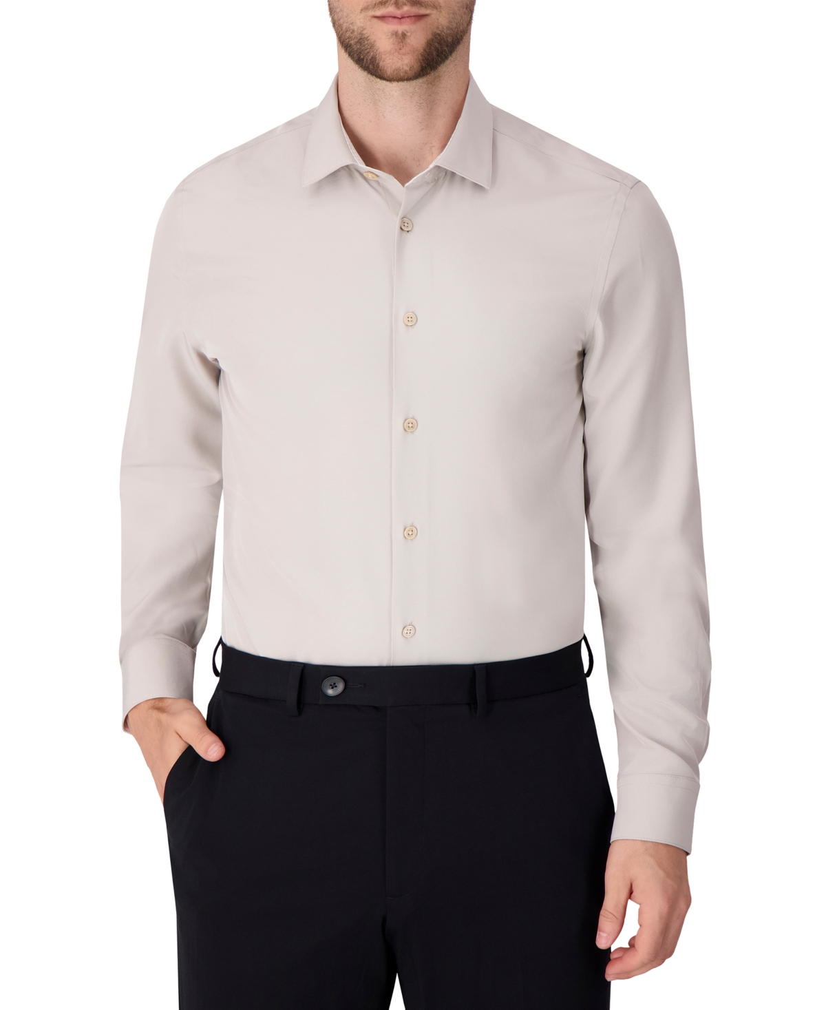 Click here for Report Collection Mens Long Sleeve 4-Way Solid Wov... prices