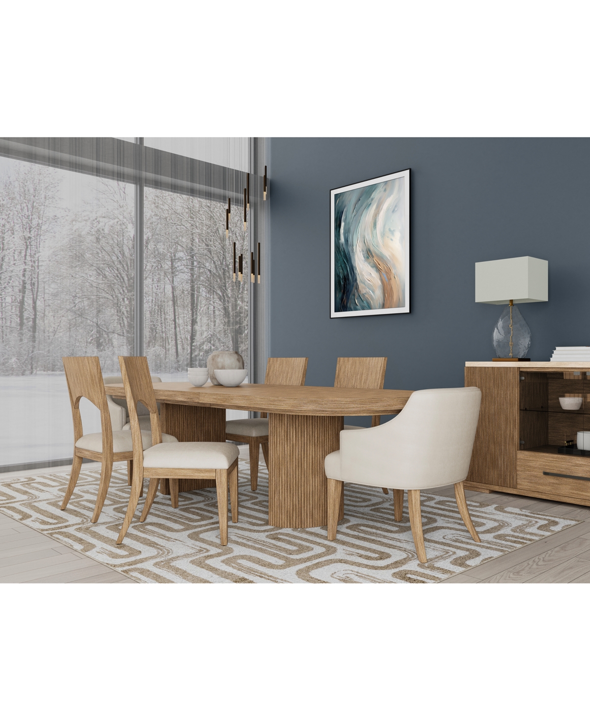 Click here for Frandlyn 7pc Dining Set (Table + 4 Side Chairs + 2... prices