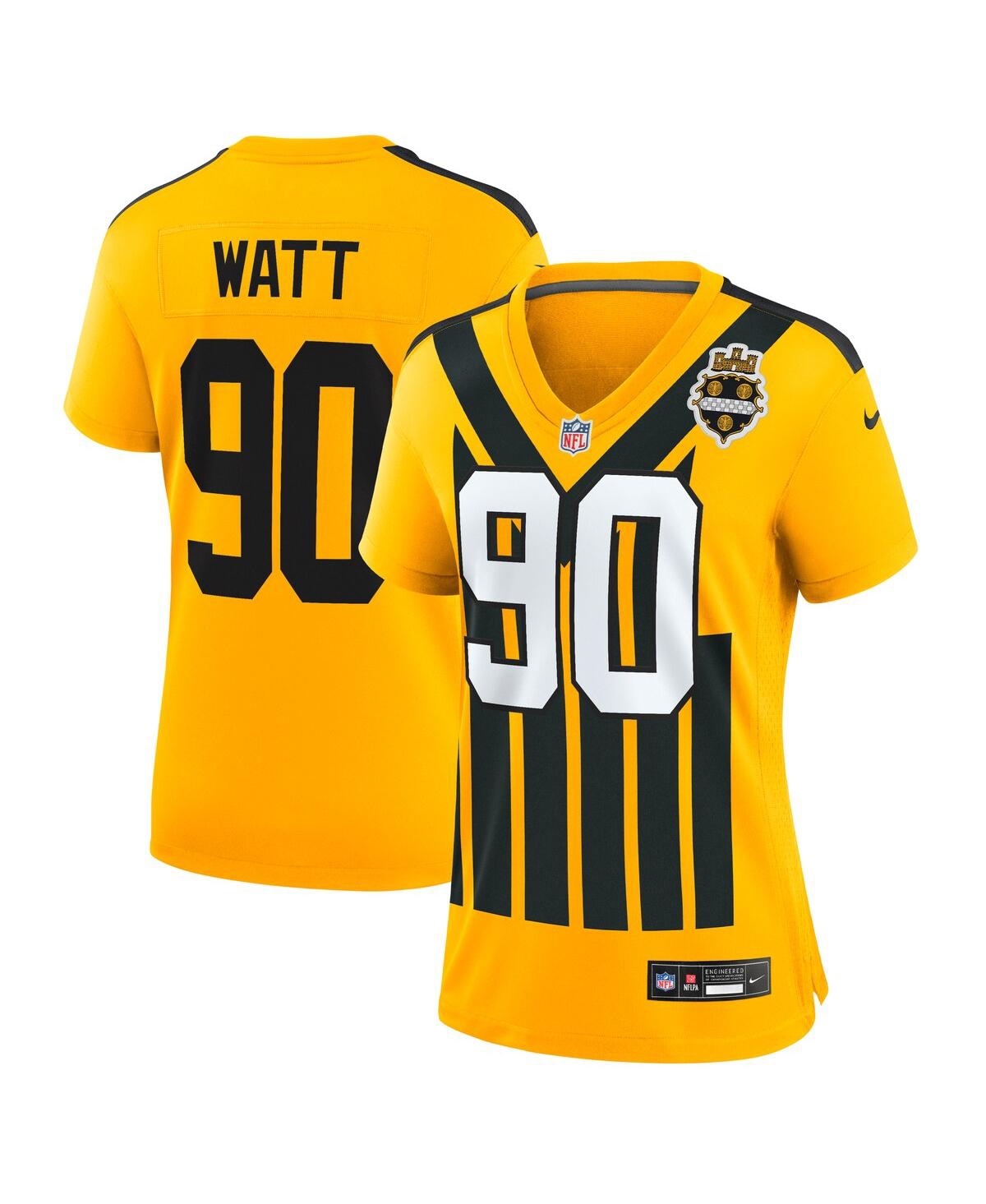 Click here for Nike Womens T.j. Watt Gold Pittsburgh Steelers Alt... prices
