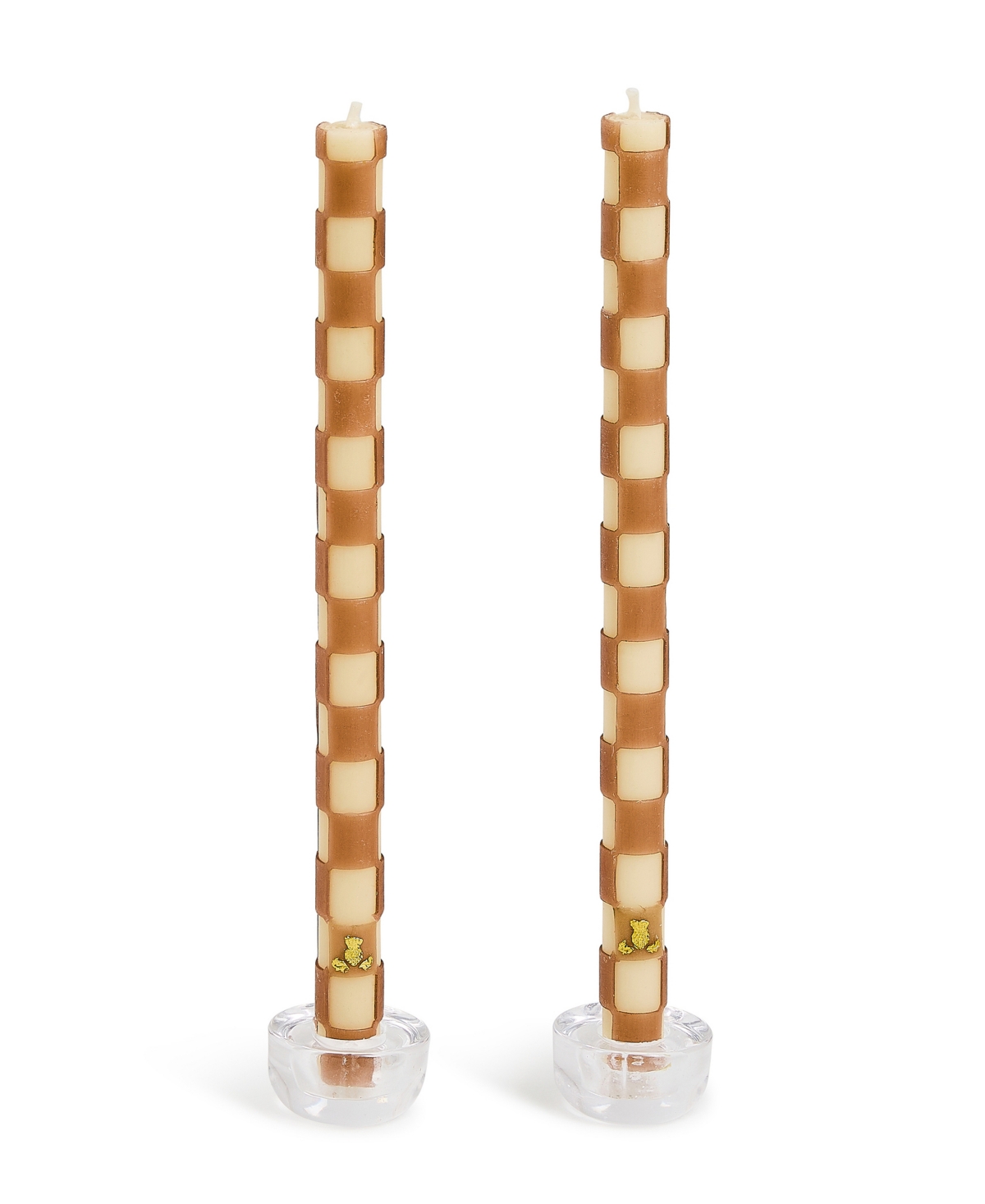Click here for MacKenzie-Childs Mocha Check Dinner Candles  Set o... prices