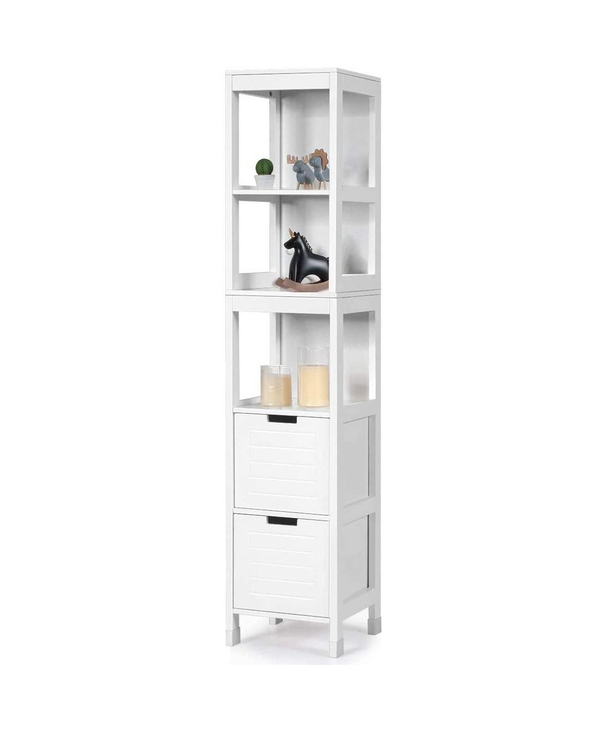 Click here for Slickblue Bathroom Cabinet Tower with 2 Storage Dr... prices