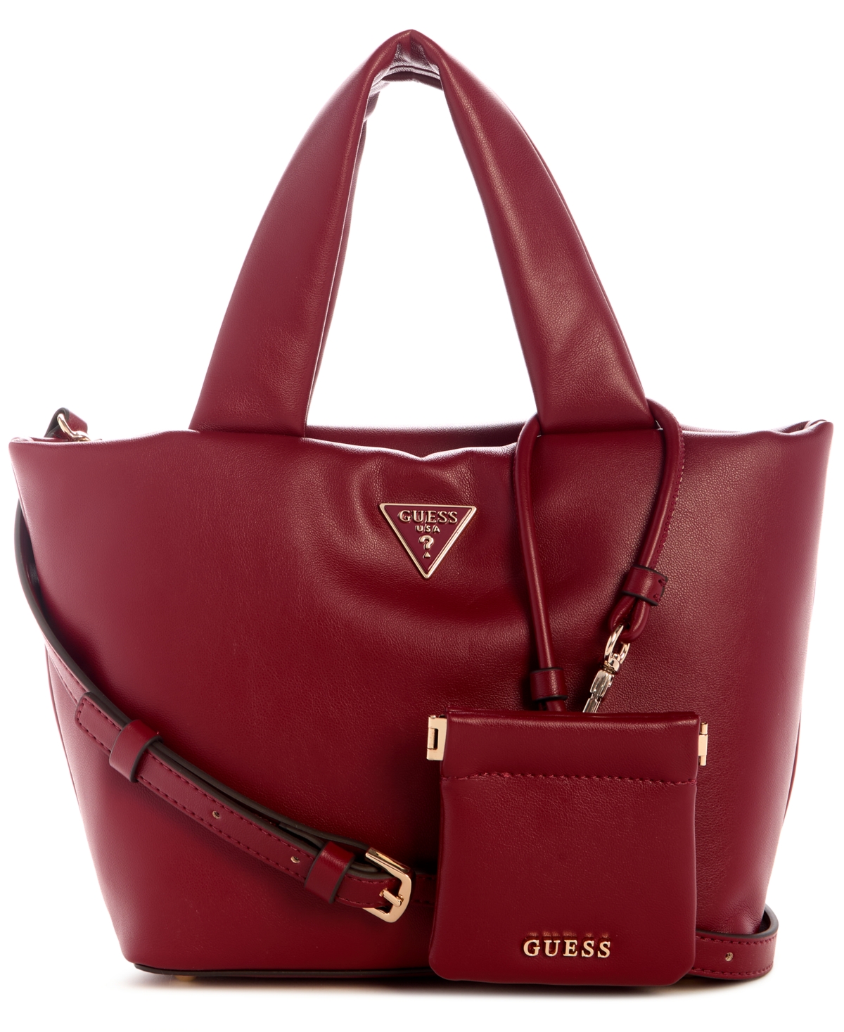 Click here for Guess Womens Sunetra Small Tote Bag - Red prices
