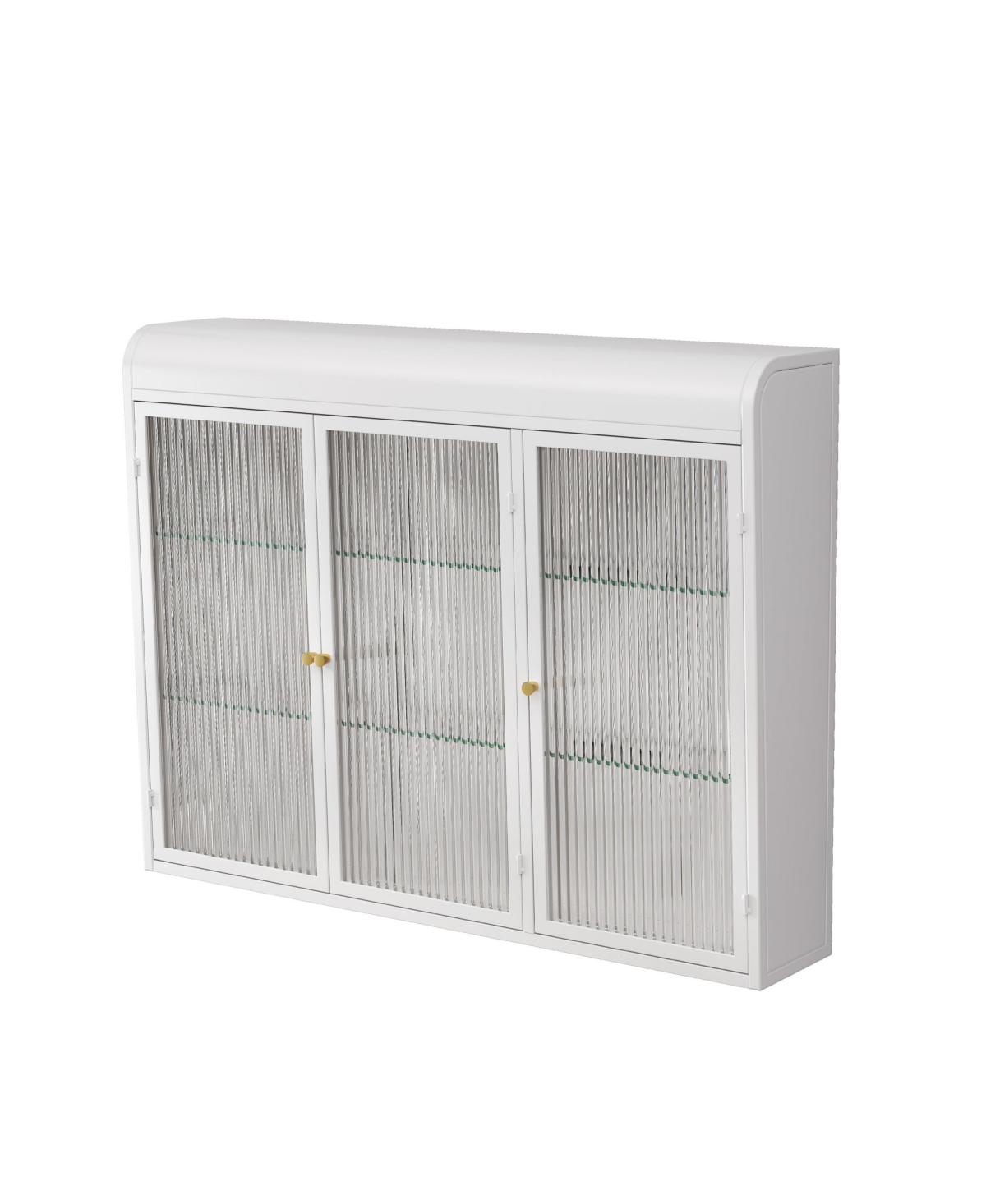 Click here for Casainc Arched 3-Door Wall Mounted Glass Cabinet f... prices