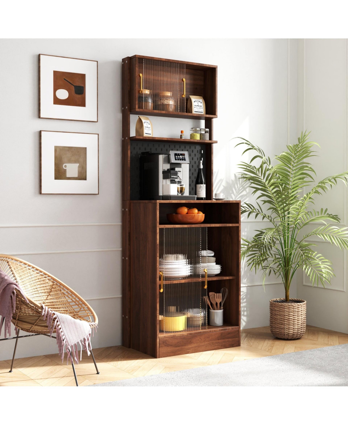 Click here for Casainc Kitchen Pantry Sideboard with Sliding Glas... prices
