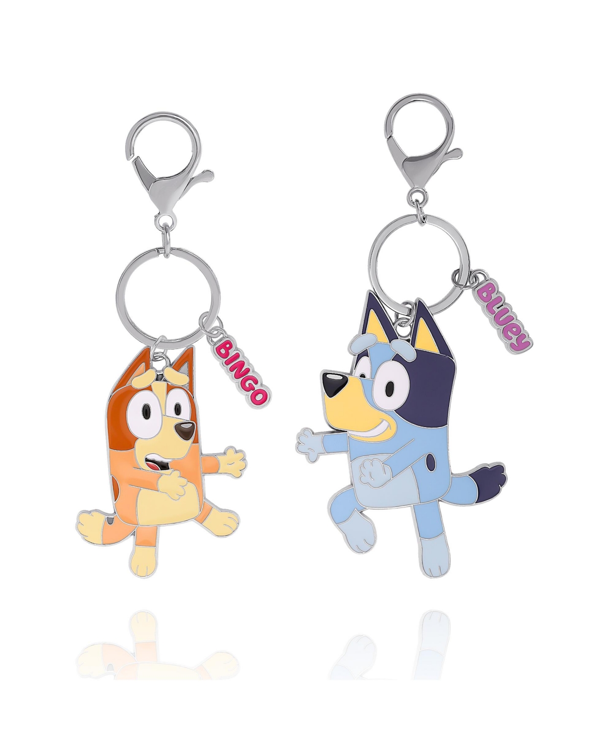 Click here for Bluey and Bingo Enamel Charm Keychains - 2 Pack Se... prices