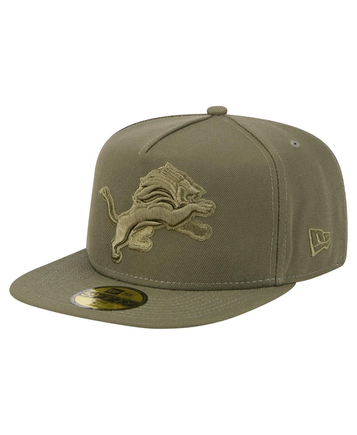 Click here for New Era Mens Olive Detroit Lions Color Pack A-Fram... prices