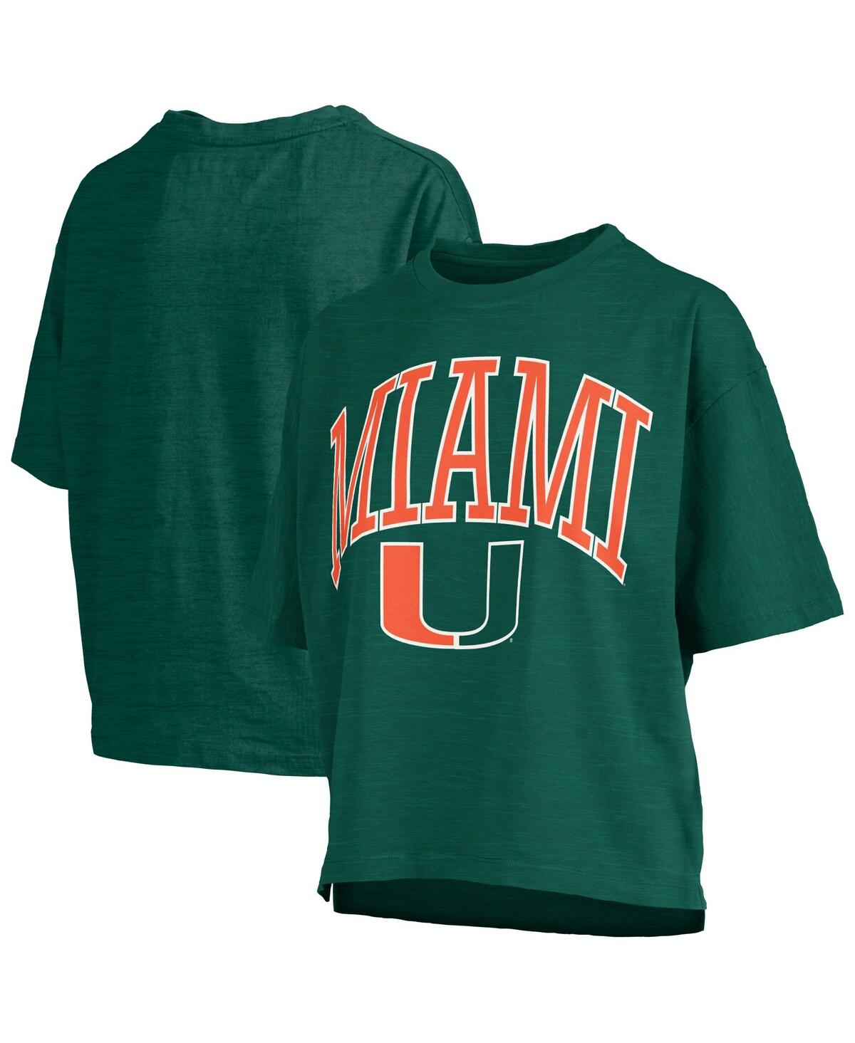 Click here for Pressbox Womens Green Miami Hurricanes Nelson Arch... prices