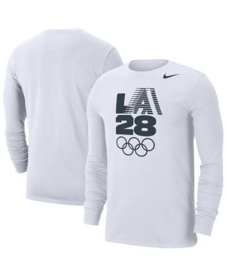 Nike Men's White LA28 Summer Olympics Team Issue Velocity Dri-FIT Long ...