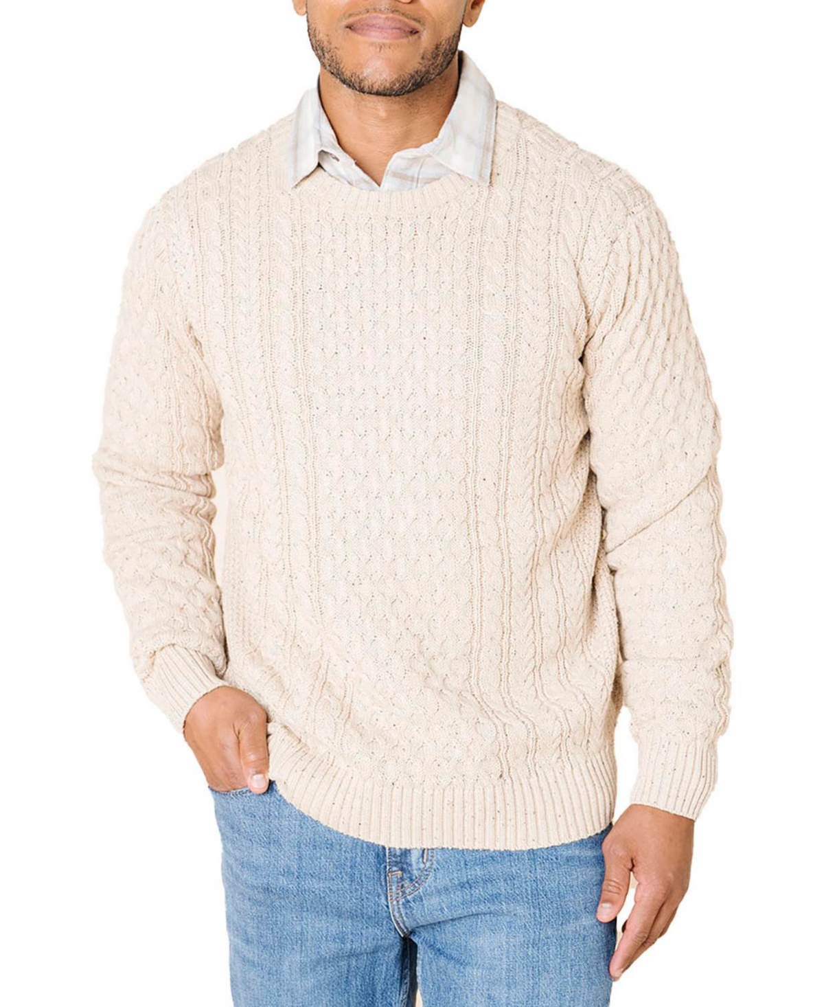 Click here for Hope & Henry Mens Organic Cotton Fisherman Sweater... prices
