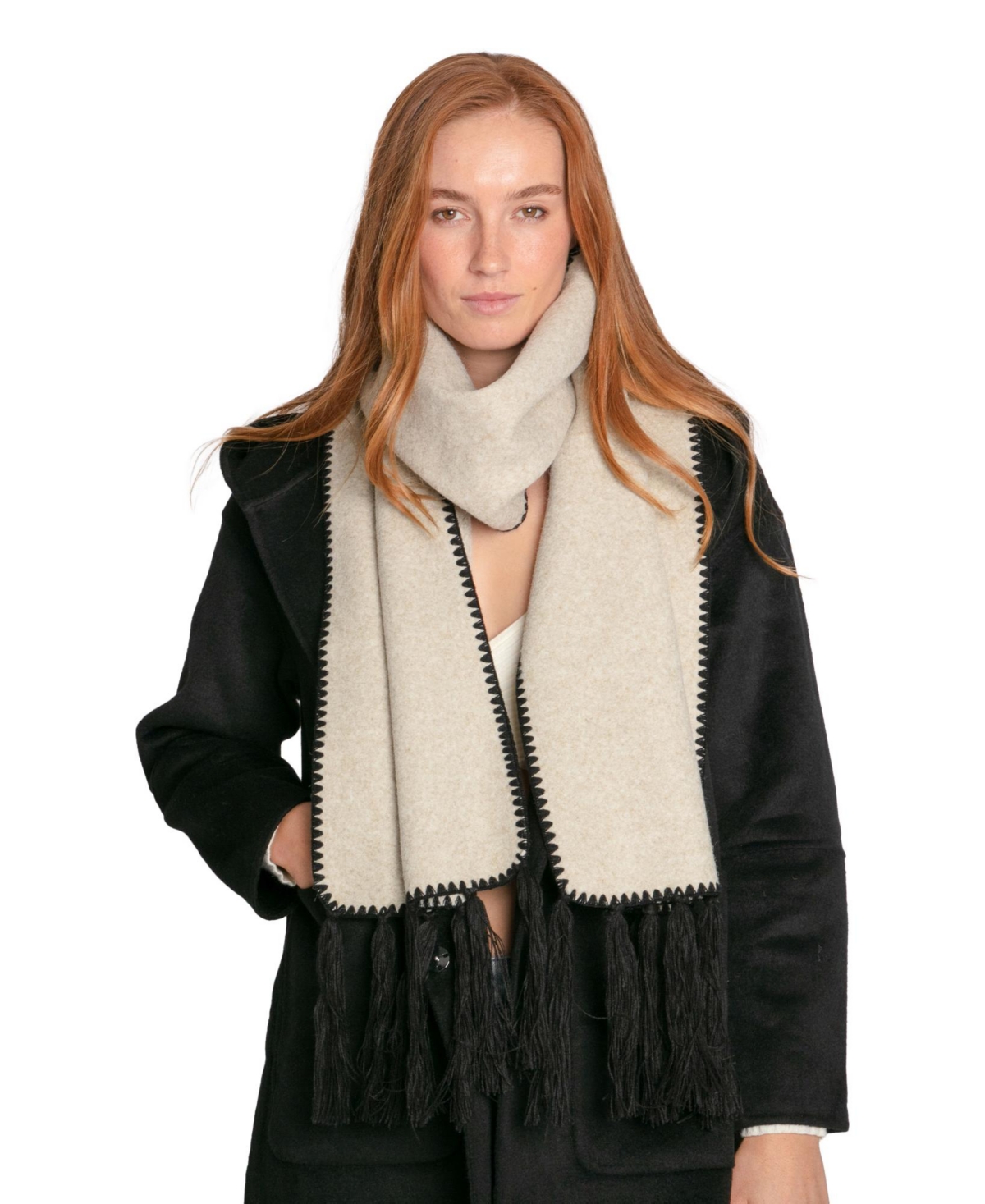 Click here for Belle & Bloom Mountain Side Scarf - Cream prices