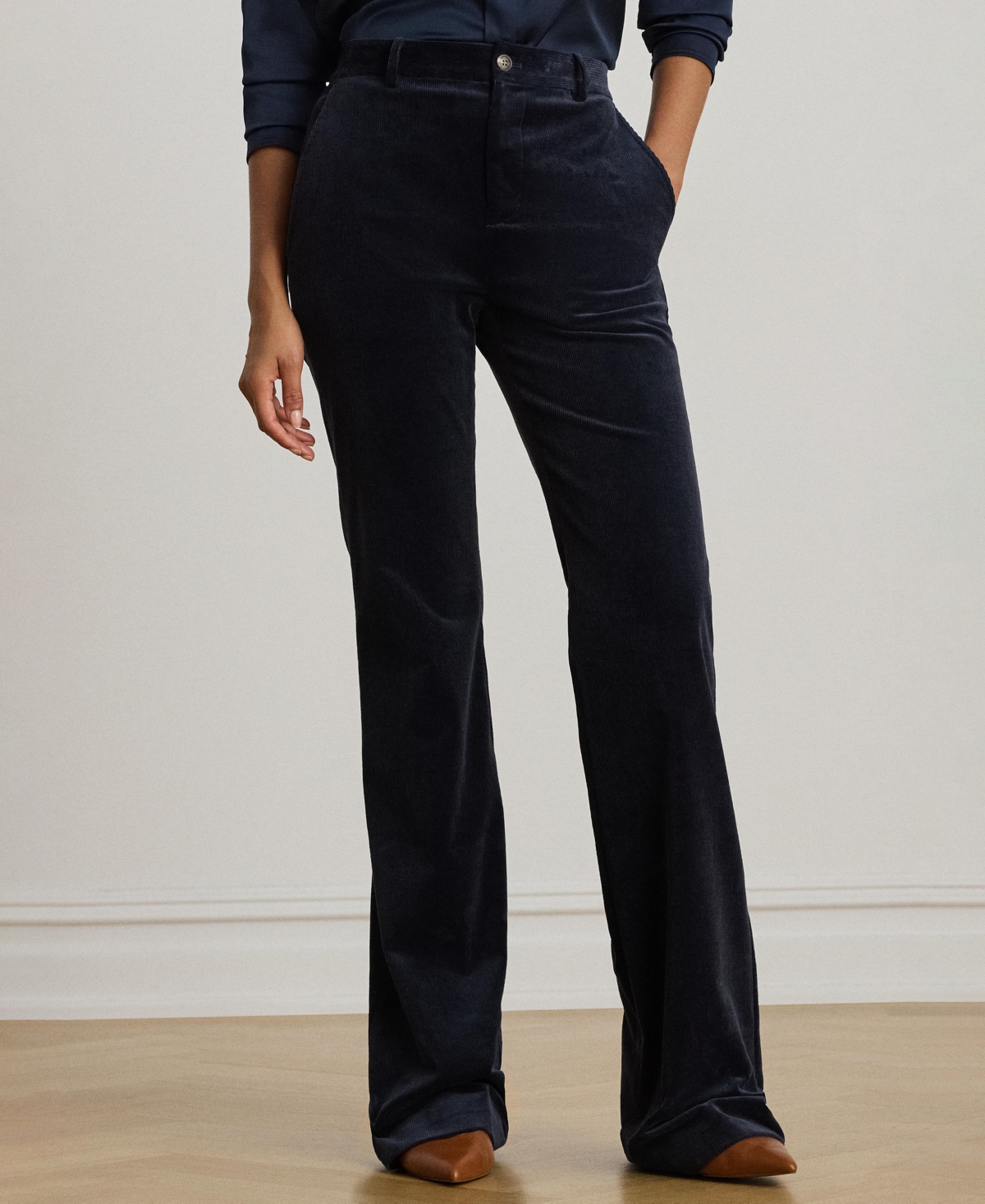 Click here for Lauren Ralph Lauren Womens High Rise Corduroy Flar... prices