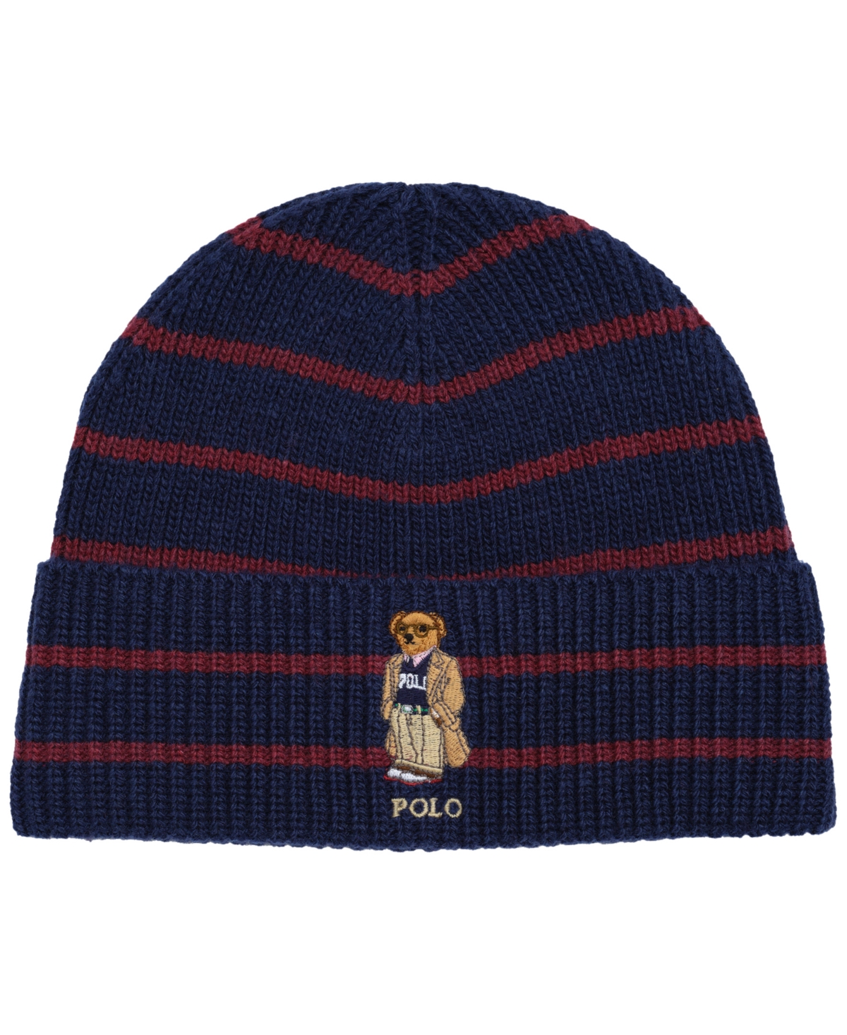 Click here for Polo Ralph Lauren Mens Polo Bear Beanie - Navy/ Wi... prices