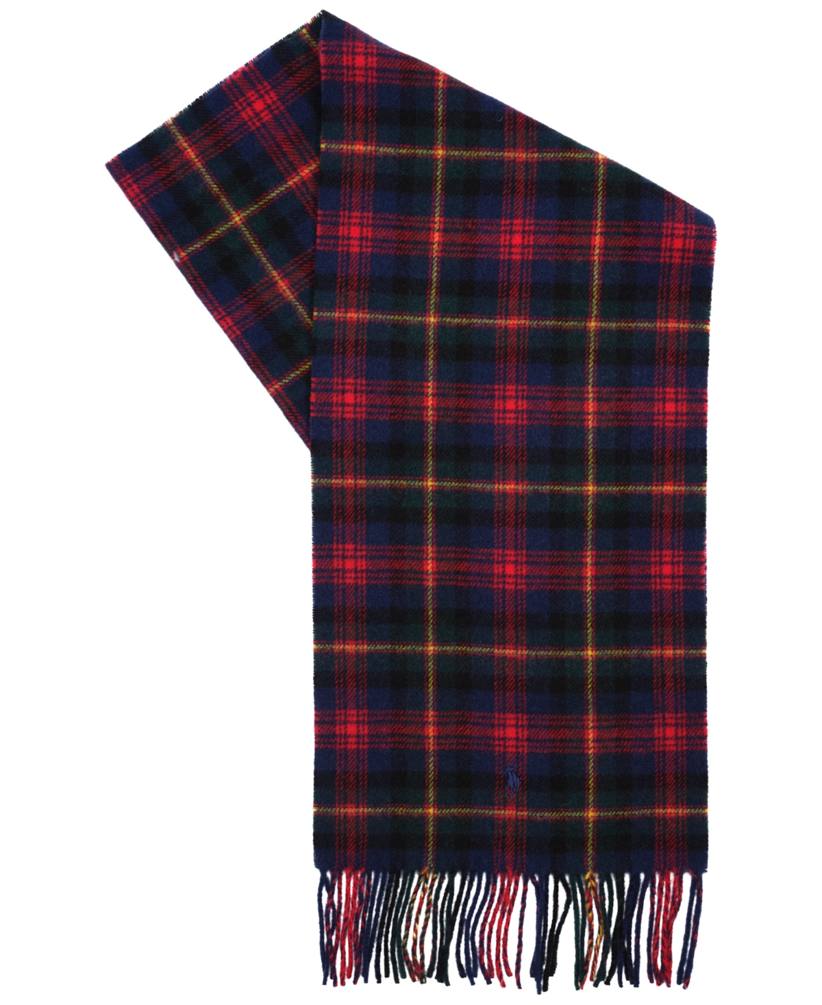 Click here for Polo Ralph Lauren Mens Woolen Plaid Scarf - Red/ M... prices
