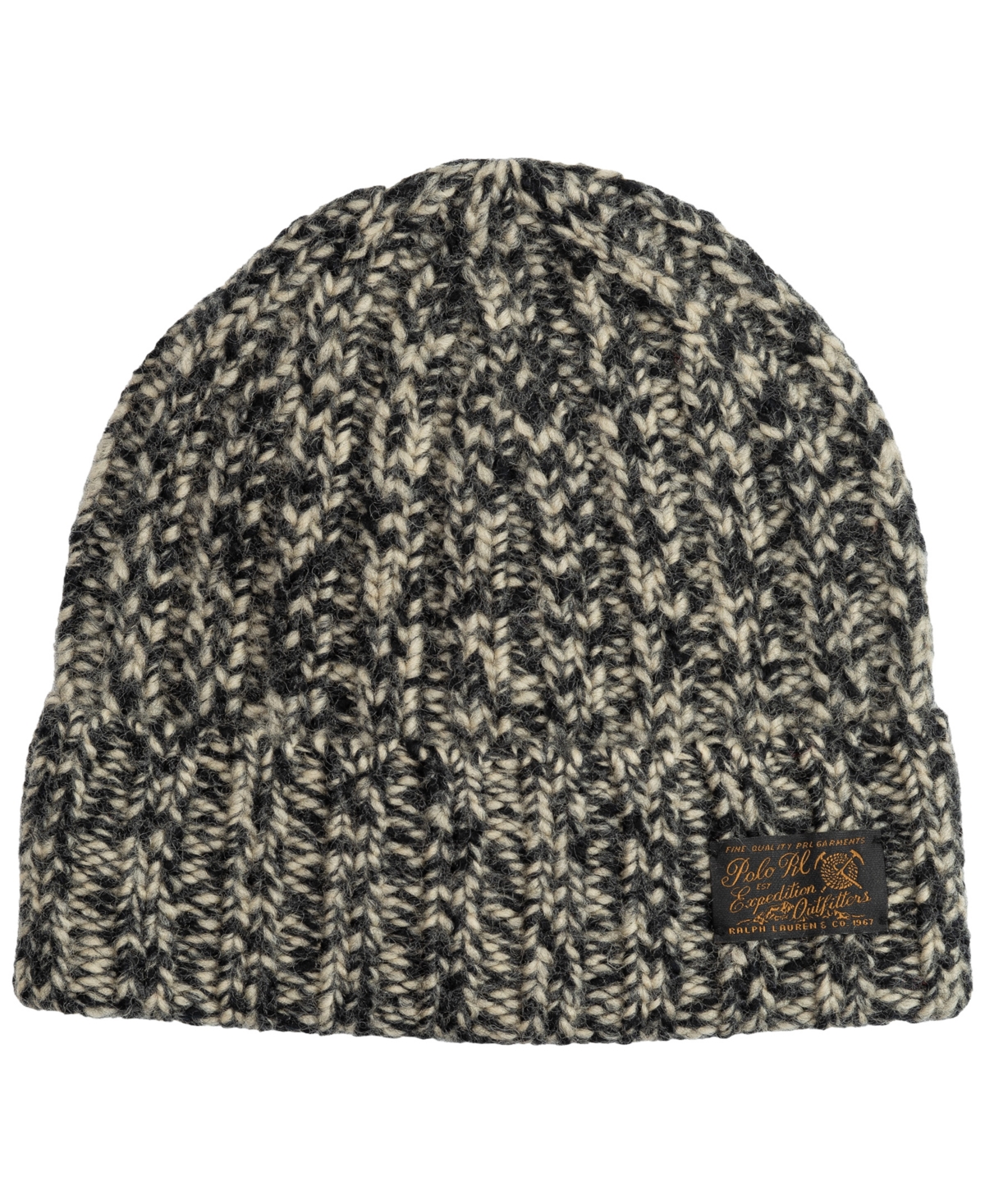 Polo Ralph Lauren Mens Chunky Ragg Beanie - Black