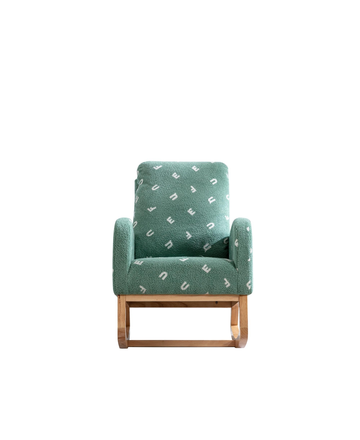 Click here for 1-Piece Green Wooden Rocking Chair for Living Room... prices