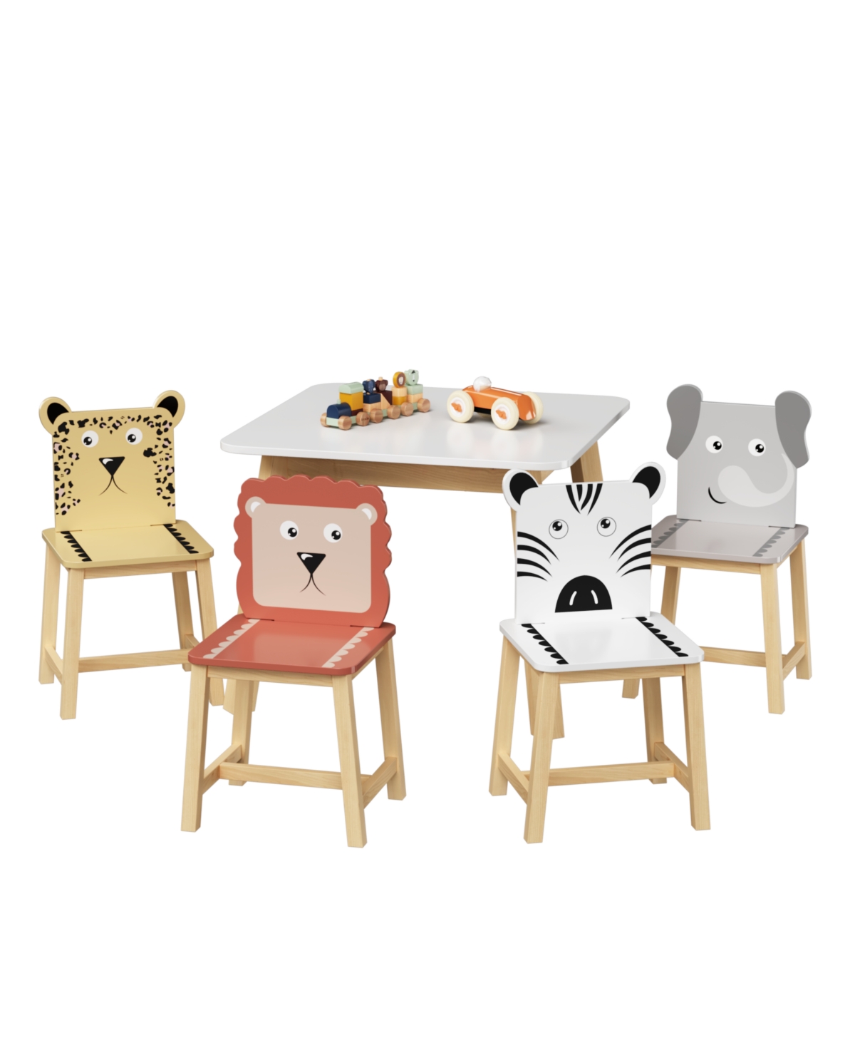 Click here for Jujabu 5 Piece Wood Kiddy Table and Chair Set with... prices
