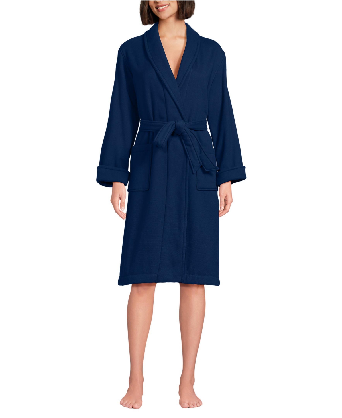 Click here for Lands End Womens Petite Cotton Terry Knee Length S... prices
