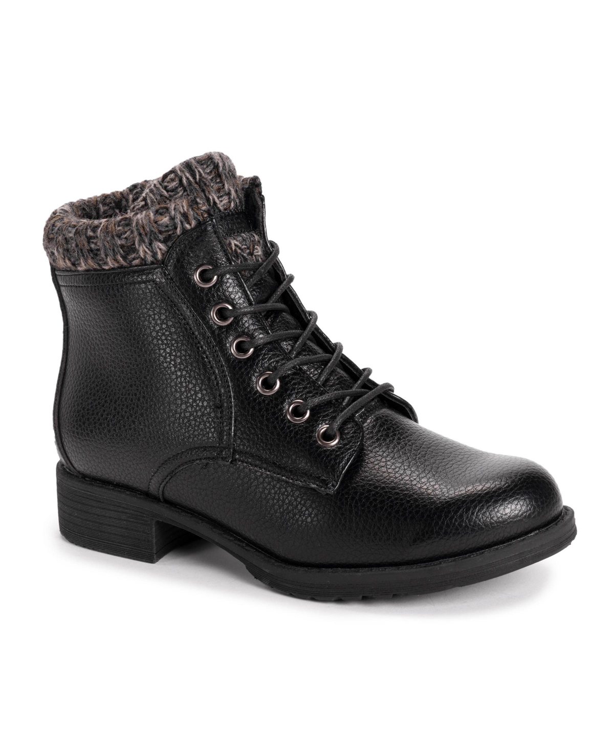 Click here for Muk Luks Womens Hiker Alps Boots - Black prices