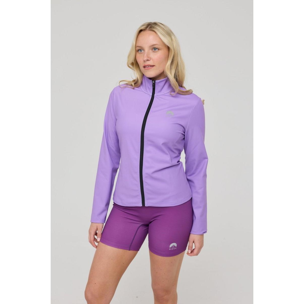 Click here for Oosc Infinite Cropped Zipped Jacket - Purple - Pur... prices