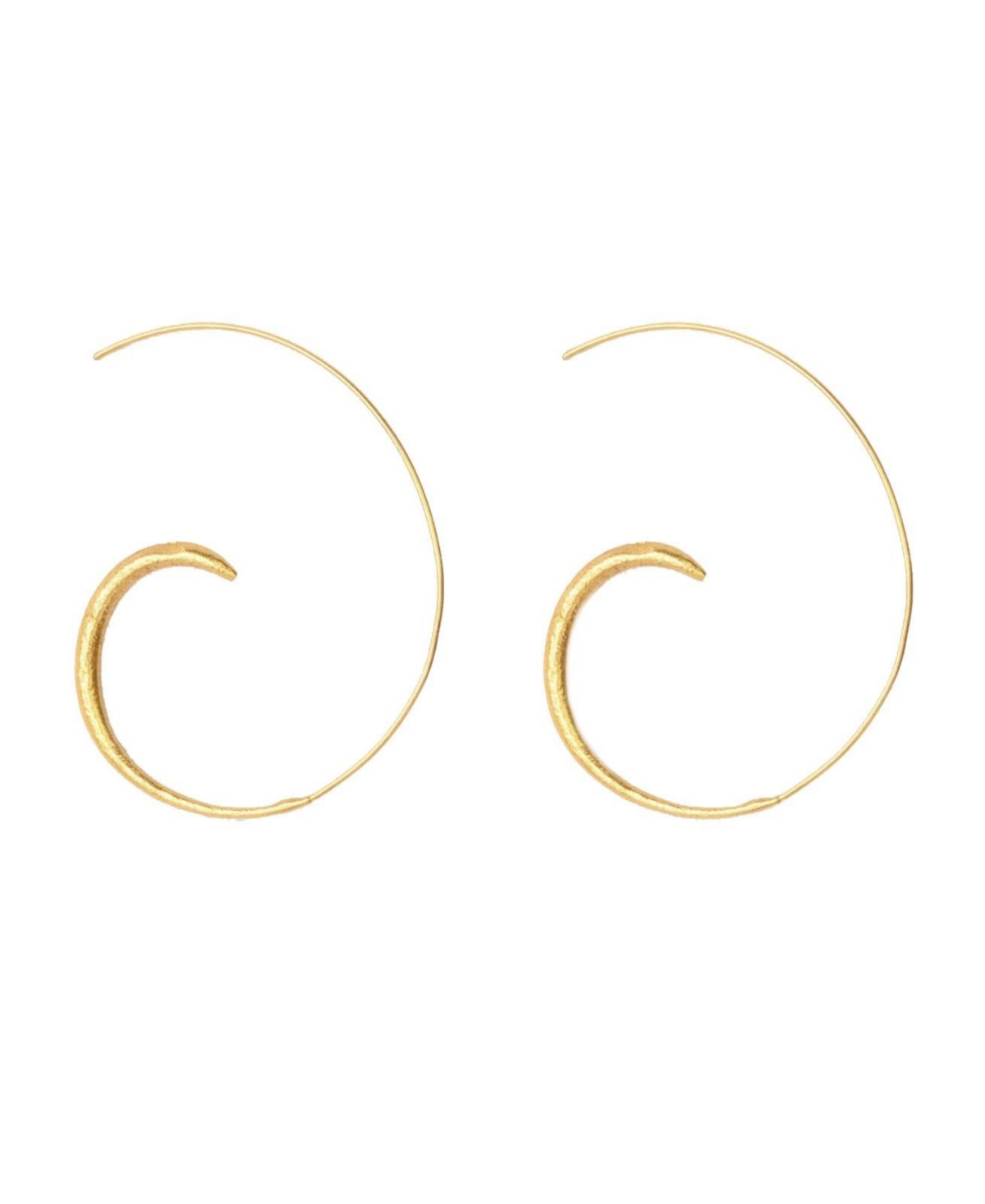 Click here for Ottoman Hands Aegina Pull Through Hoop Earrings -... prices