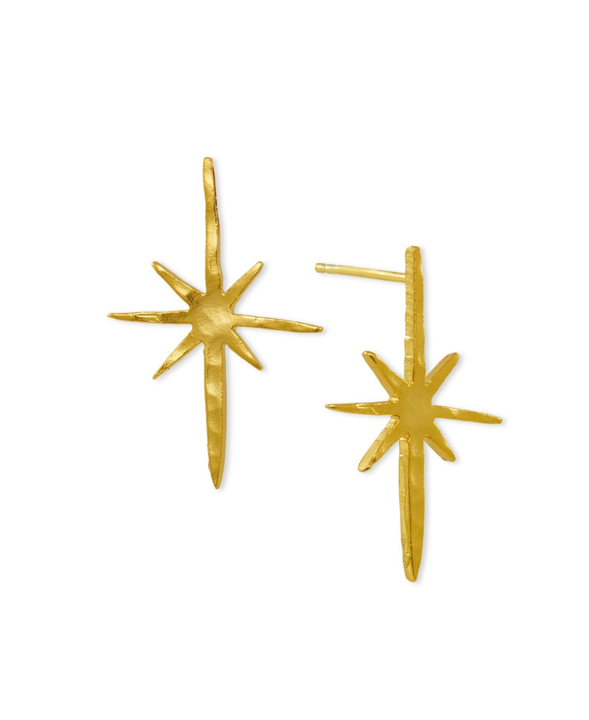 Click here for Ottoman Hands Northern Star Stud Earrings - Gold prices