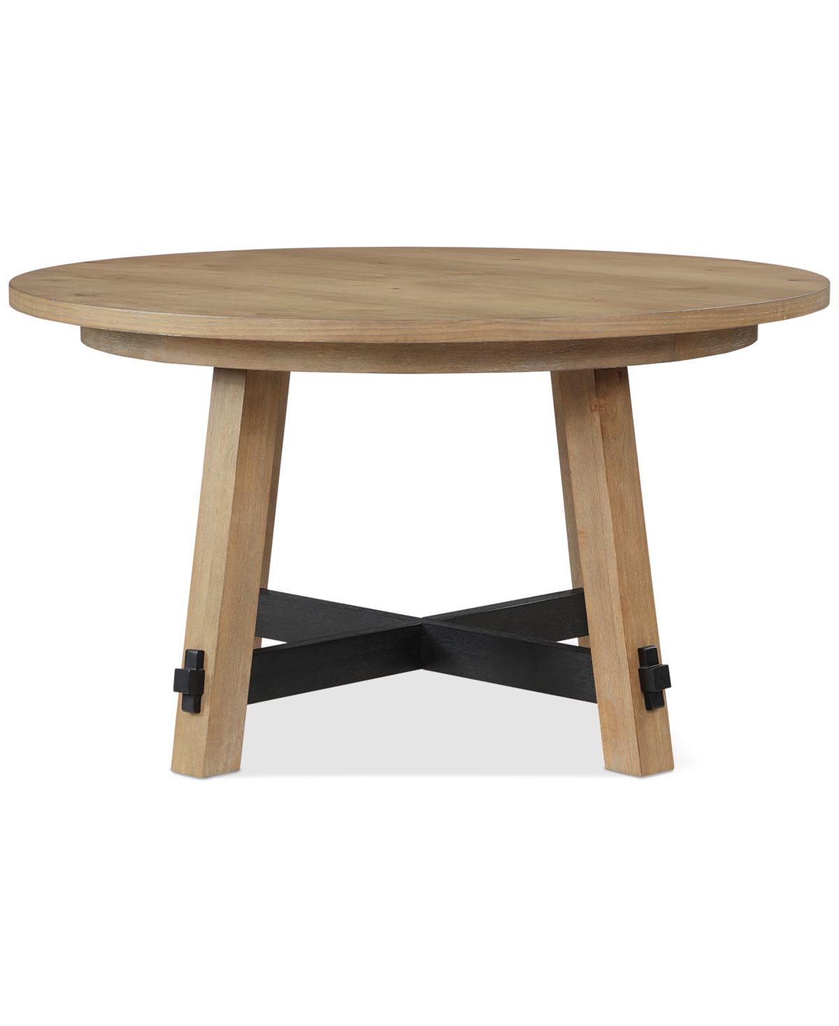 Click here for Macai 54 Wood Round Dining Table - Brown  Black prices