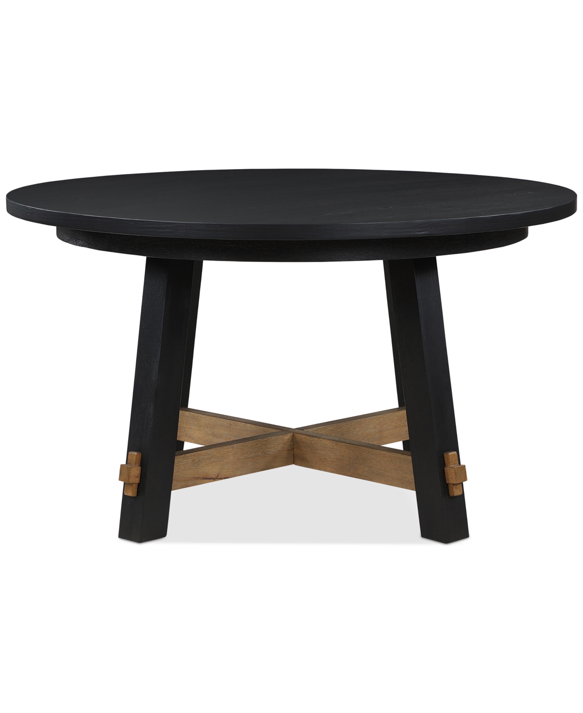 Click here for Macai 54 Wood Round Dining Table - Black  Brown prices