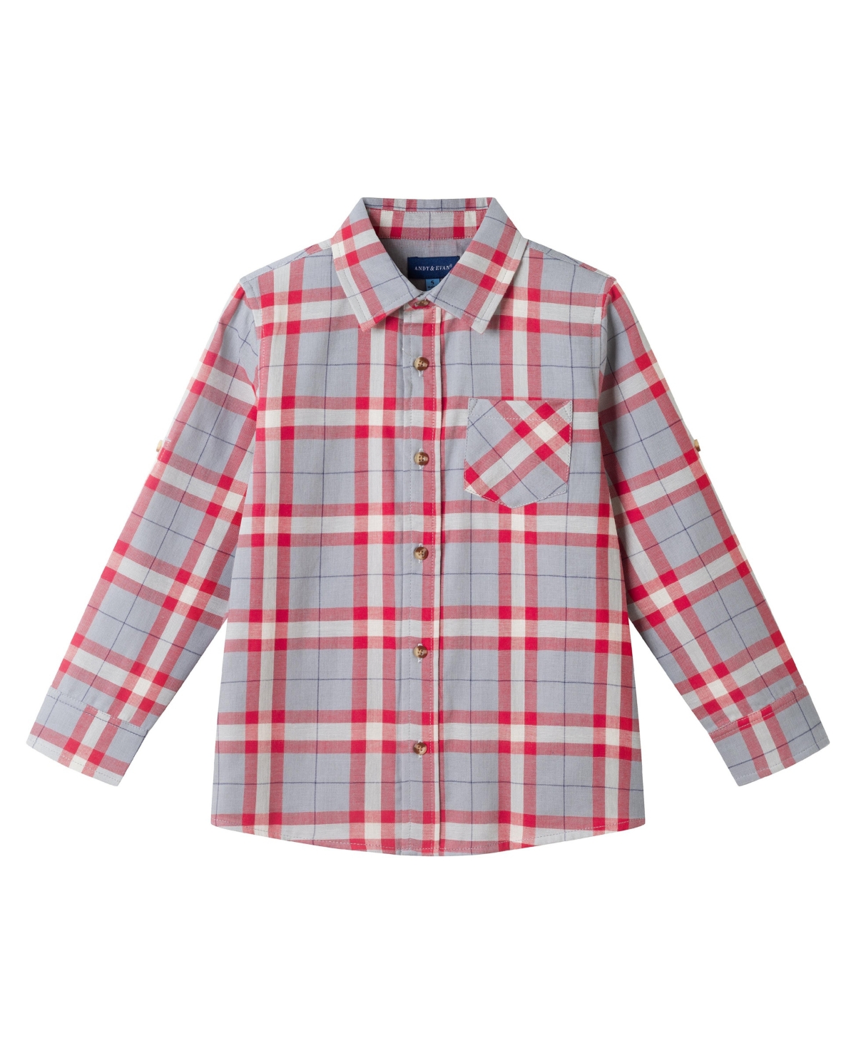 Click here for Andy & Evan Toddler Boys Toddler/Child Grey/Red Pl... prices