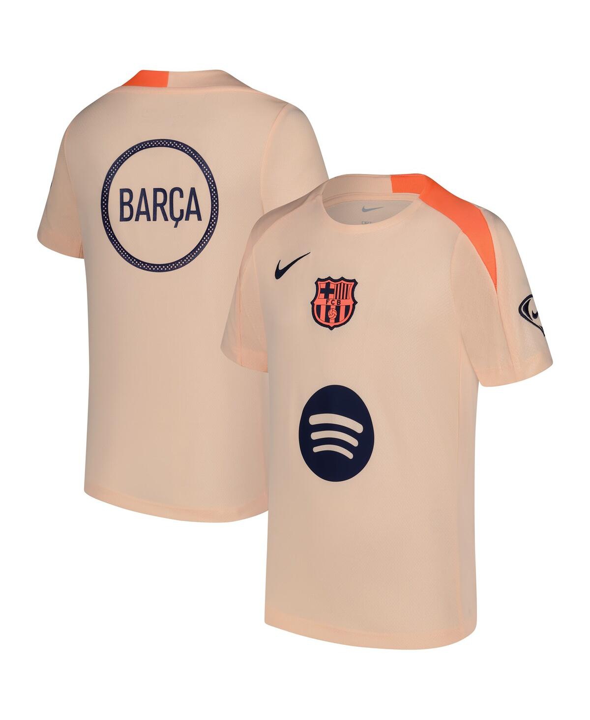 Click here for Nike Big Boys and Girls Cream Barcelona 2025/26 St... prices