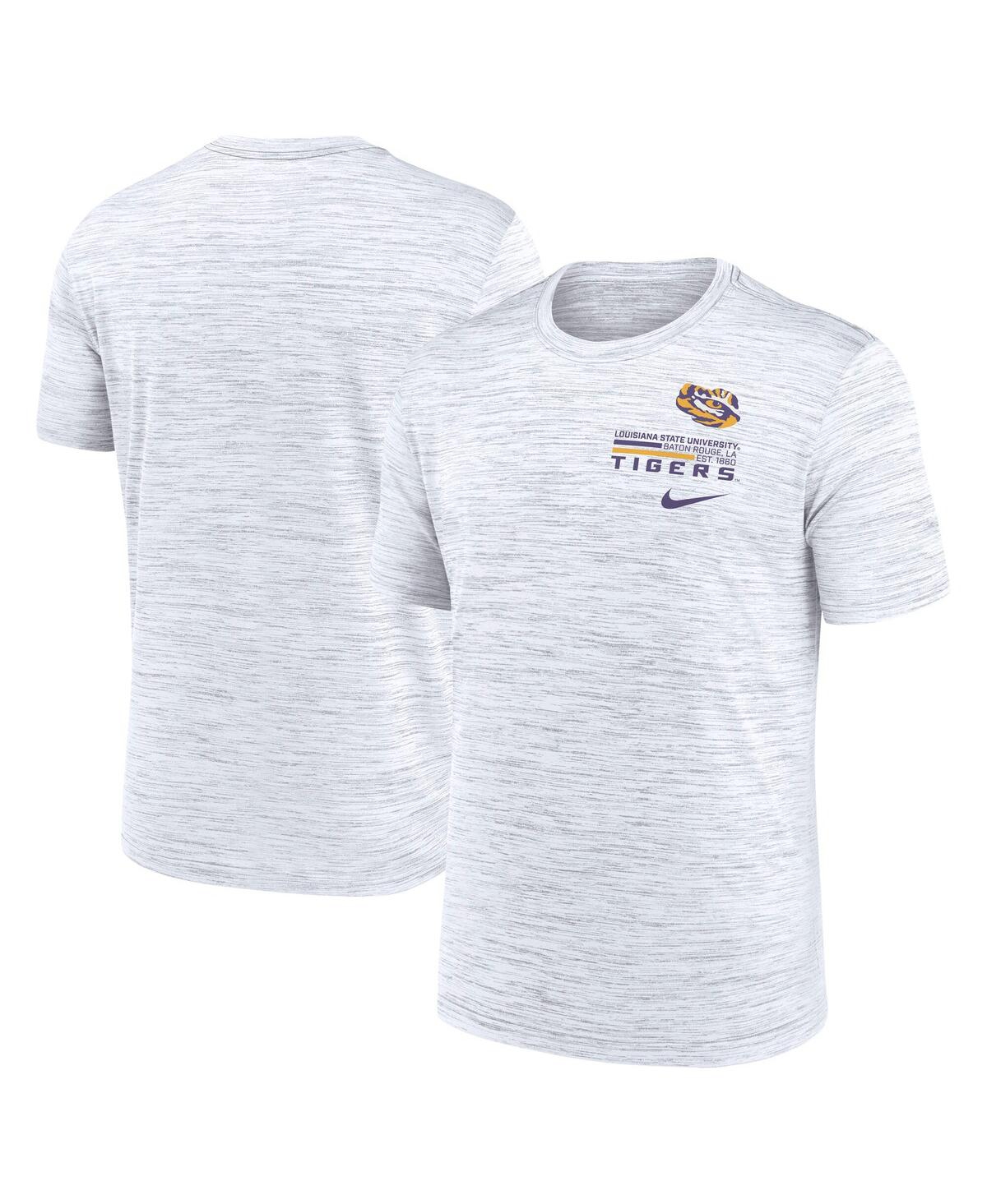 Click here for Nike Mens White Lsu Tigers Velocity Stacked Perfor... prices
