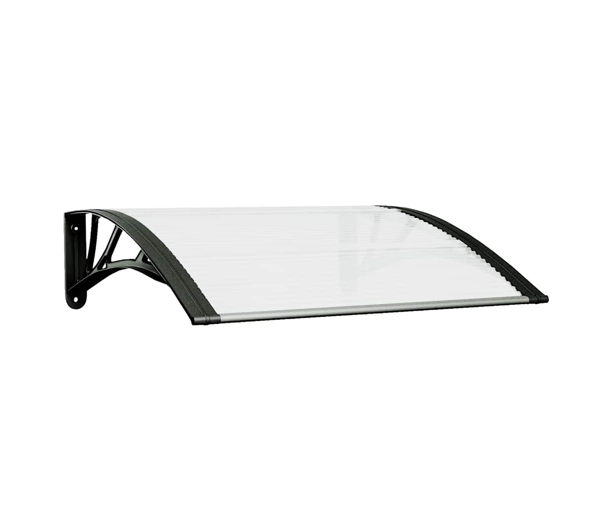 Click here for vidaXL Door Canopy Black  Transparent Polycarbonat... prices